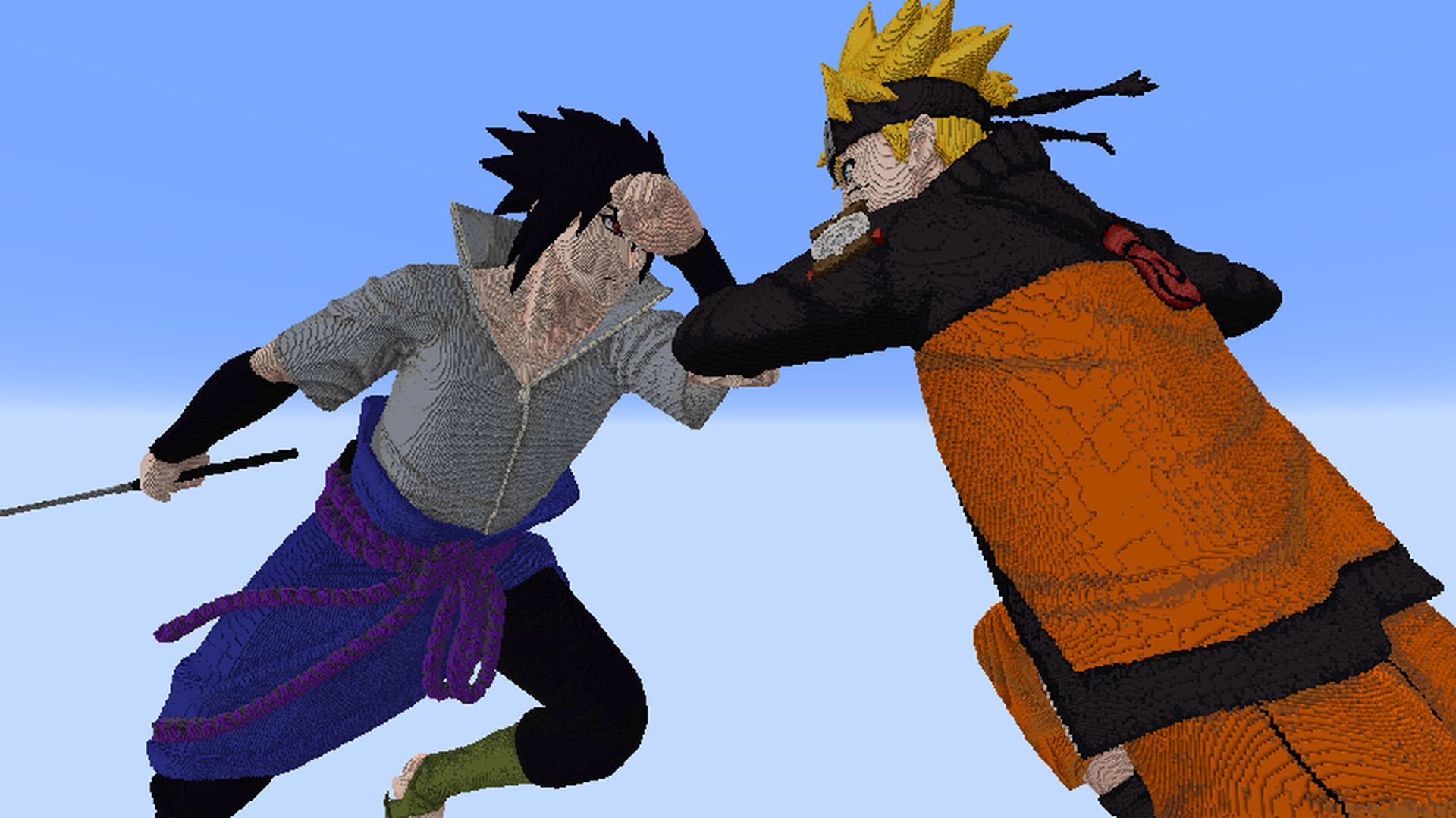 NARUTO SHIPPUDEN - Naruto vs Sasuke Minecraft Map