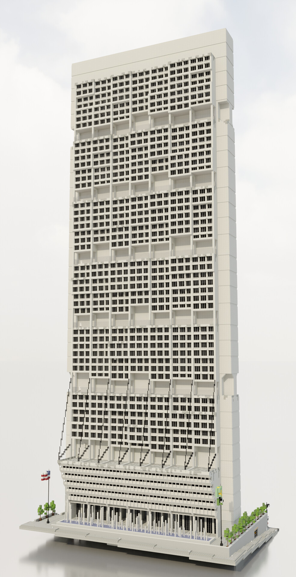 Rainier Blocks | Fictional Seattle Skyscraper Minecraft Map