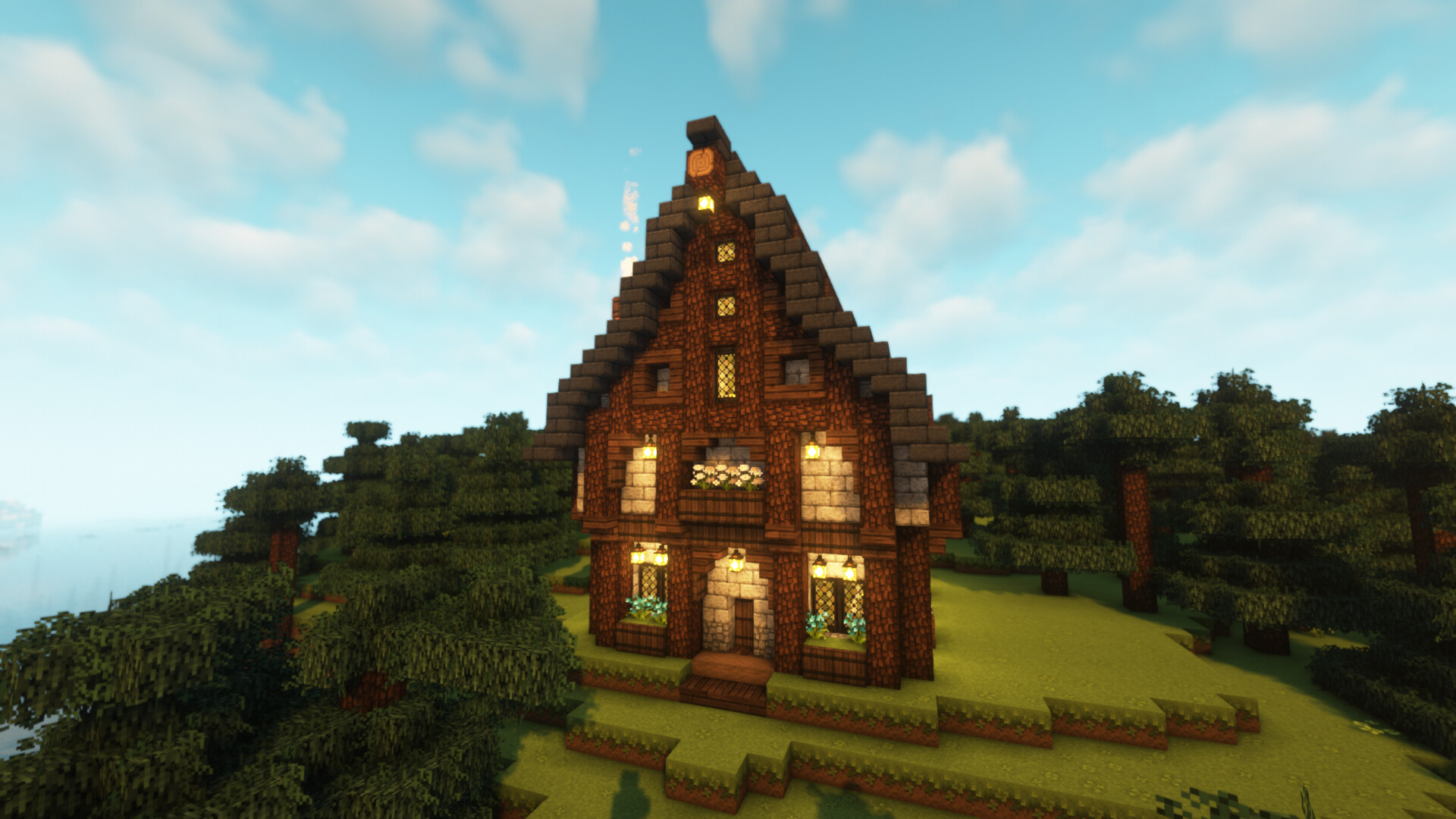 Cozy Taiga House Minecraft Map
