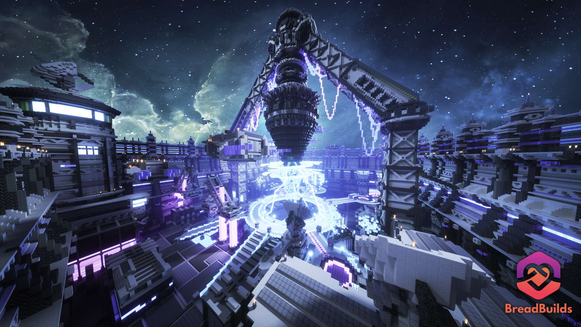 Sci-fi Base Spawn Minecraft Map