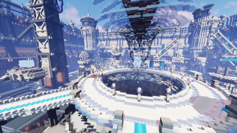 Sci-fi Base Spawn Minecraft Map