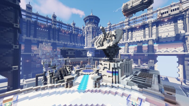 Sci-fi Base Spawn Minecraft Map