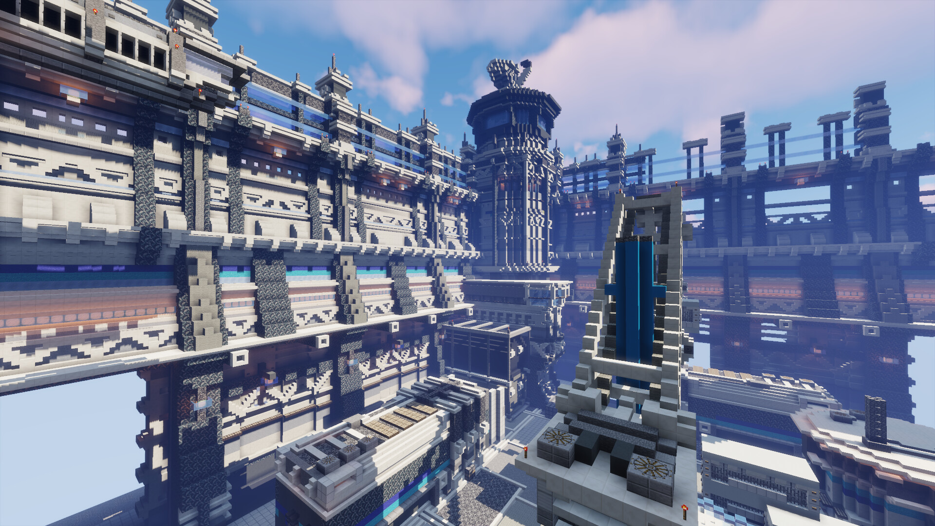 Sci-fi Base Spawn Minecraft Map