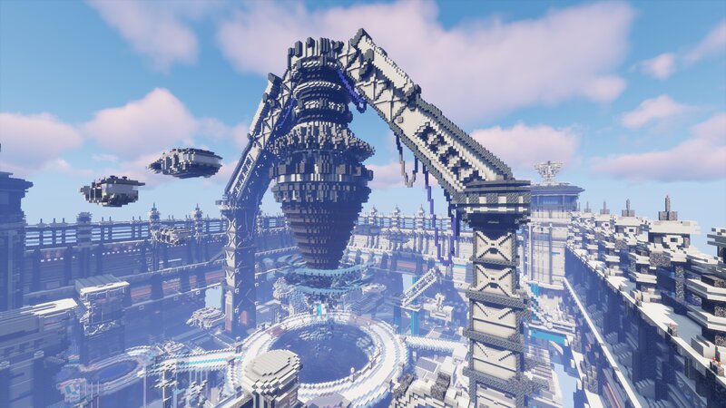 Sci-fi Base Spawn Minecraft Map