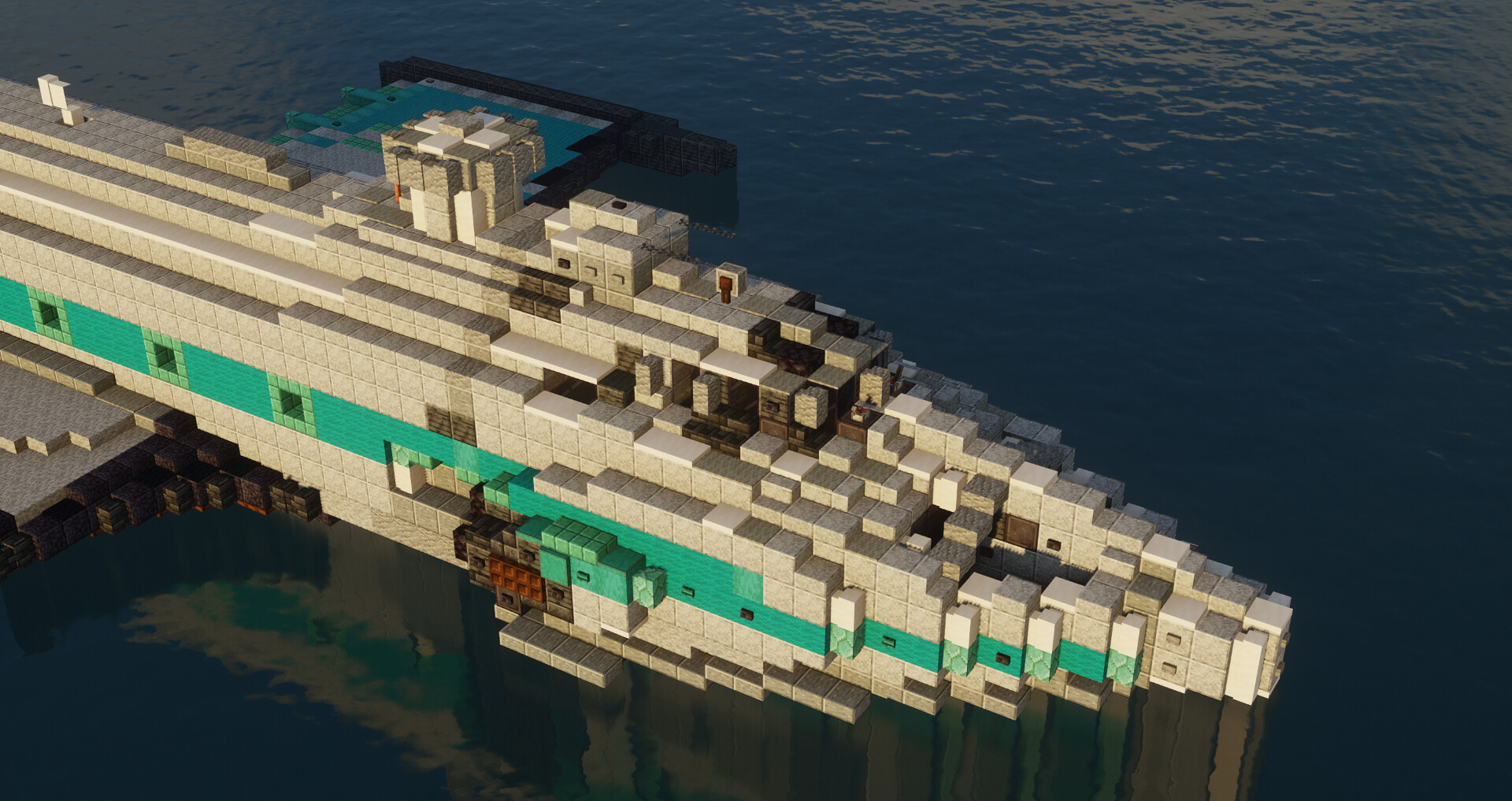 A-90 Ekranoplan [2.7:1 scale] Minecraft Map