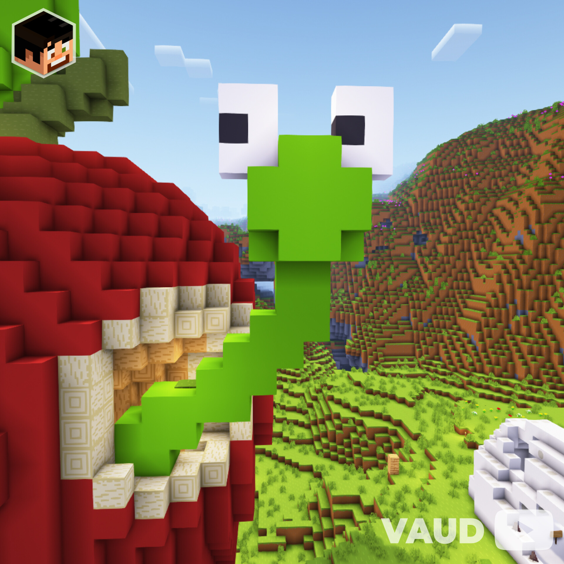 3D Apple and Bookworm [Apple Store] Minecraft Map