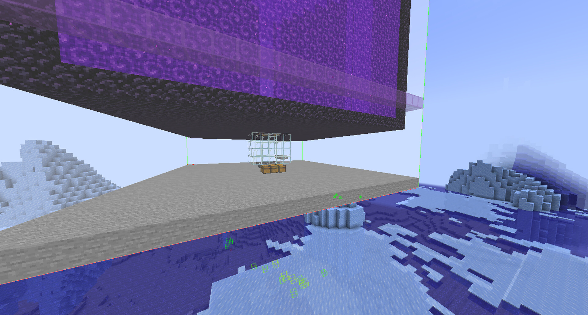 simple Portal Overwold Gold Farm Minecraft Map