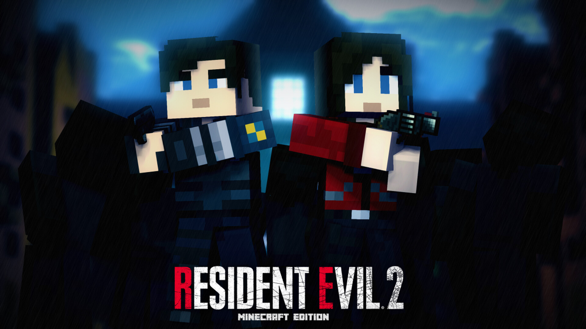 RESIDENT EVIL 2 REMAKE - RPD BUILDING Minecraft Map