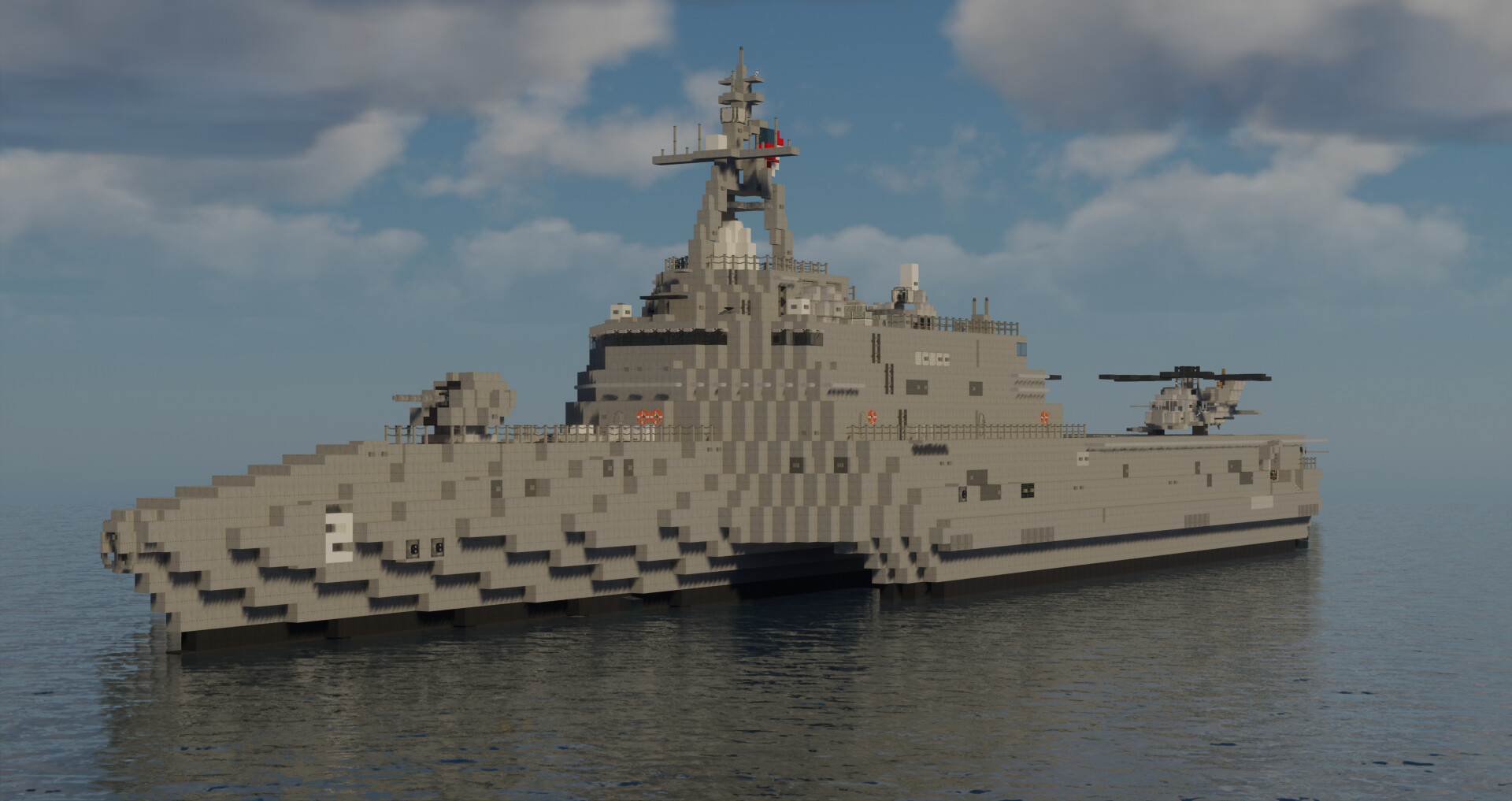 1:1 U.S.S Independence - Full Interior - LCS-2 Minecraft Map