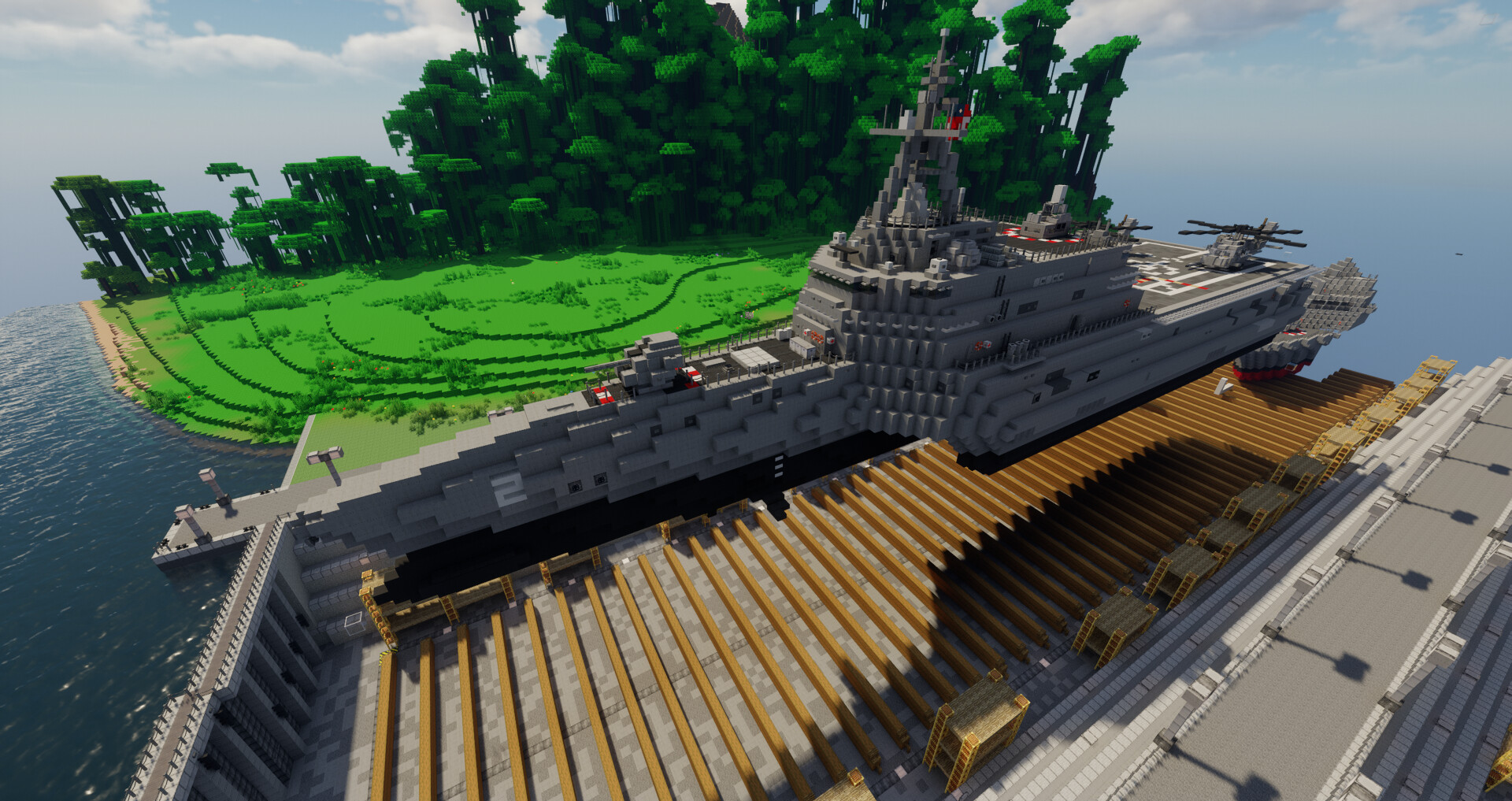 1:1 U.S.S Independence - Full Interior - LCS-2 Minecraft Map