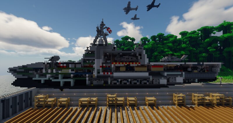 1:1 U.S.S Independence - Full Interior - LCS-2 Minecraft Map