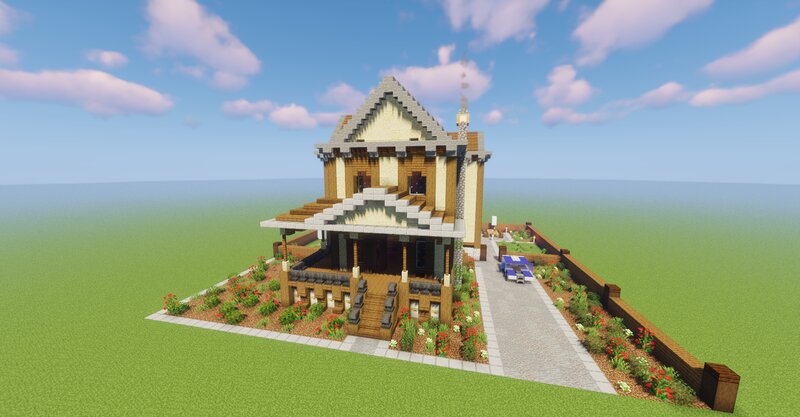 American House Minecraft Map