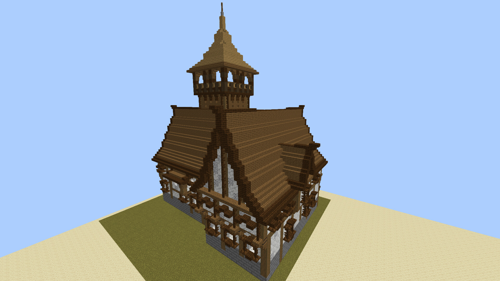 Large Medieval Merchant House Minecraft Map