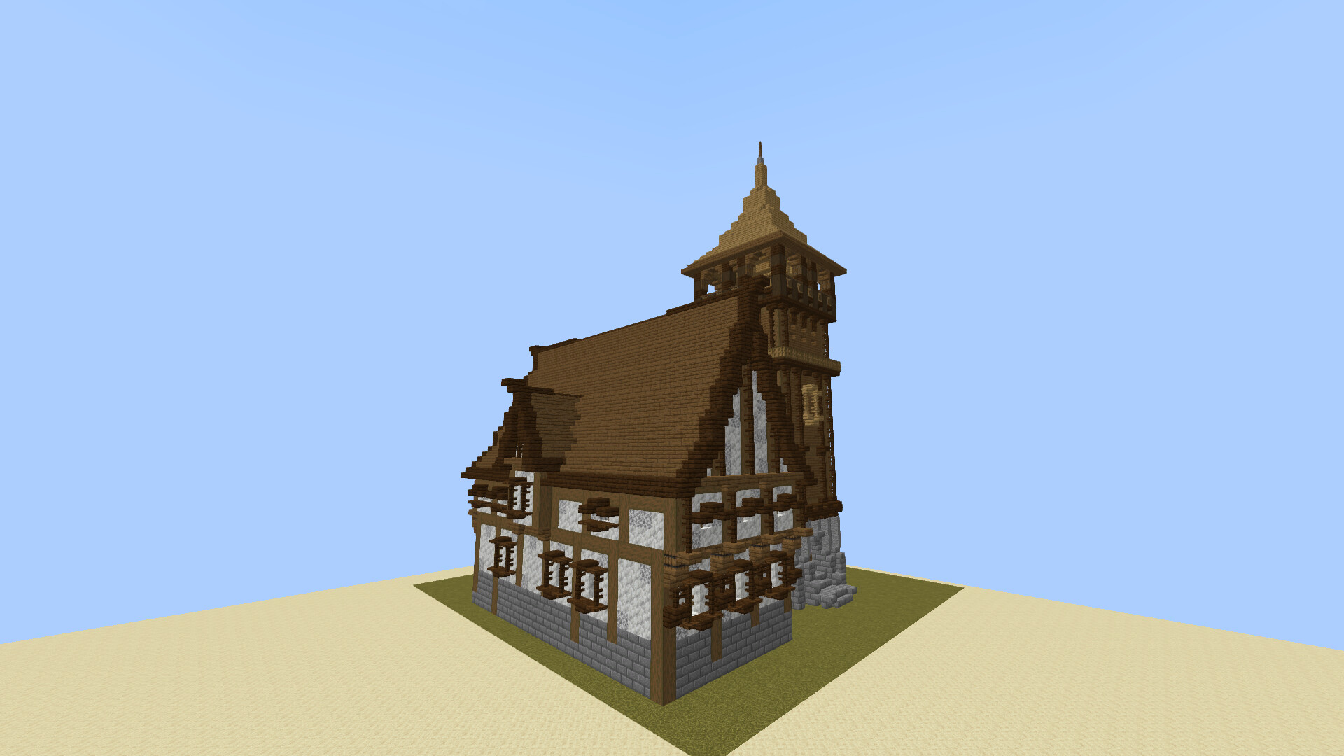 Large Medieval Merchant House Minecraft Map