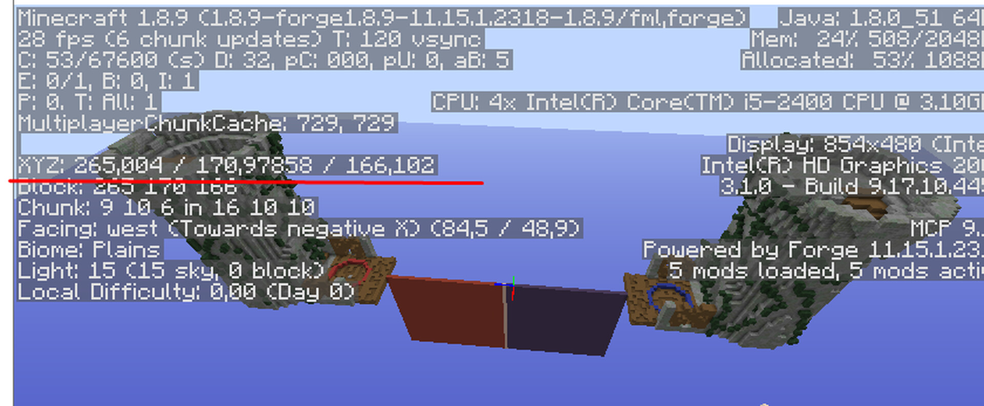 the bridge wars minigame map, game, castle #4 Minecraft Map