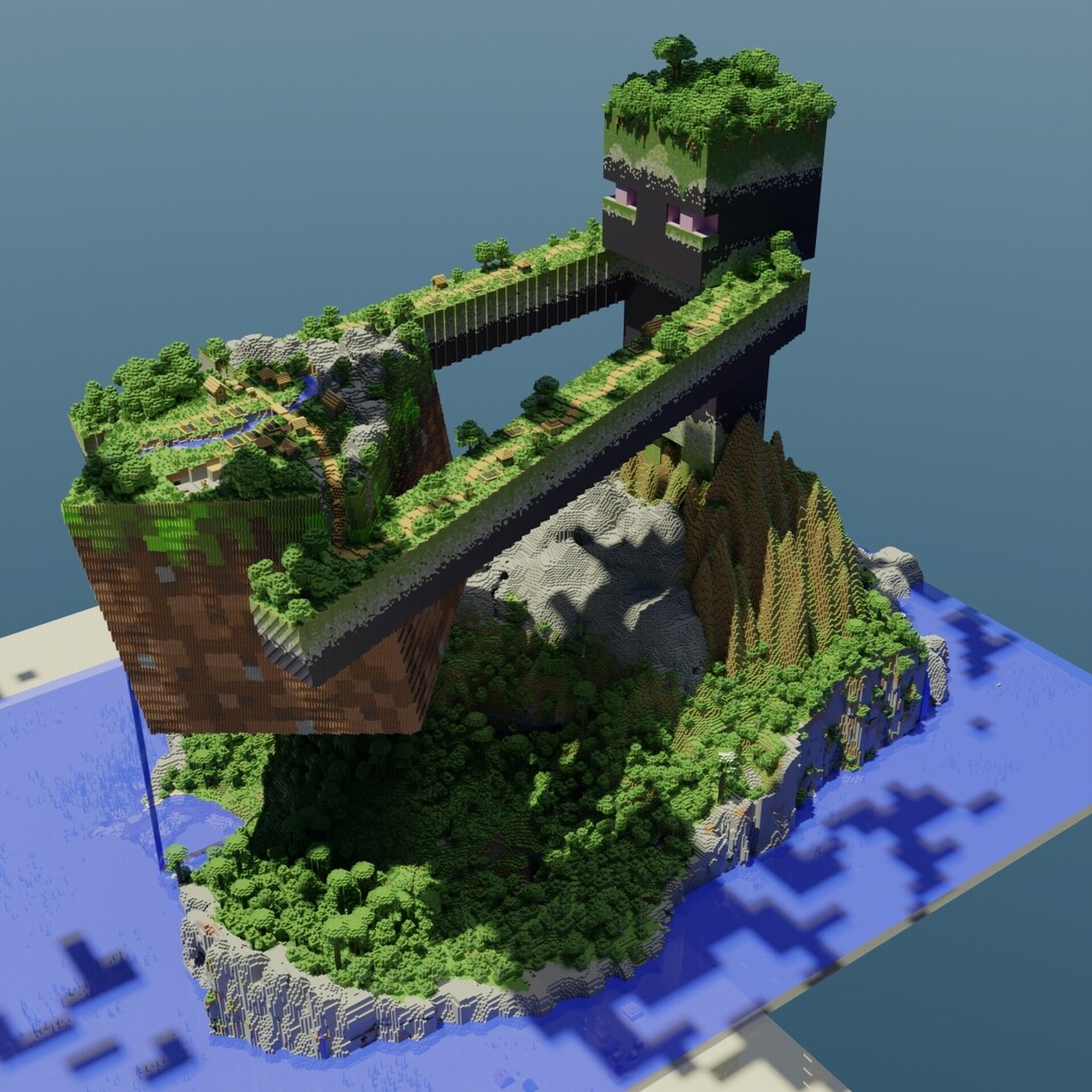 huge Enderman's Island[Download] Minecraft Map