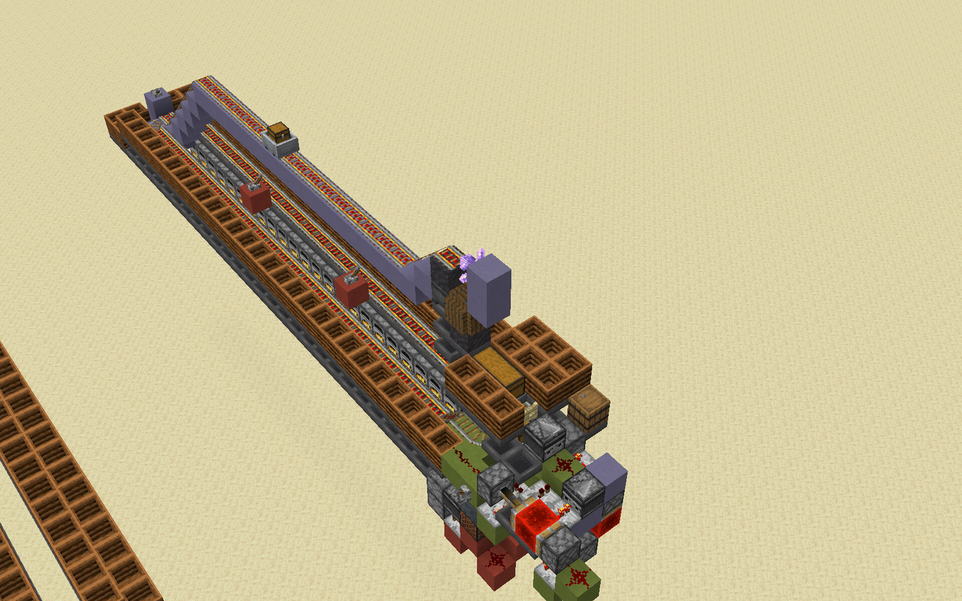 A Self-Refueling Charcoal Refinery Minecraft Map