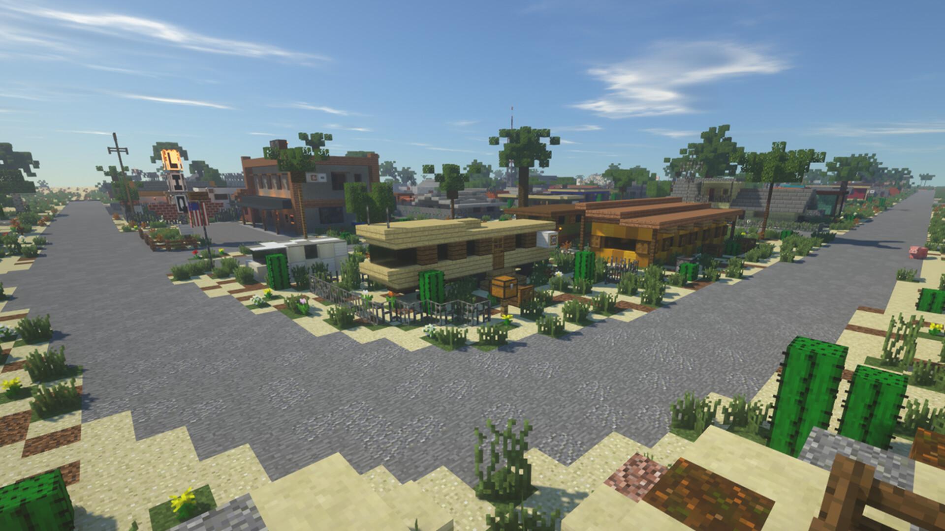 Sandy Shores - rural town from GTA 5 Minecraft Map