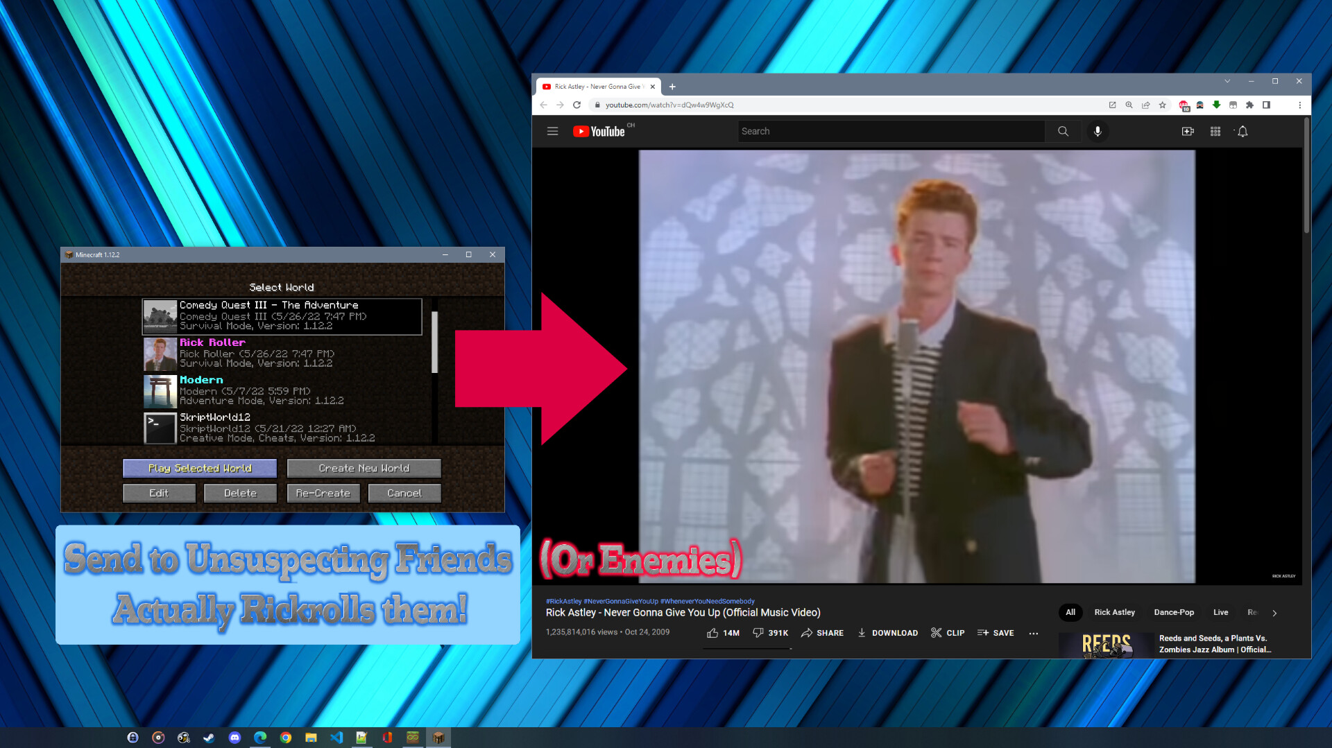 Rick Roller v1.1 Minecraft Map