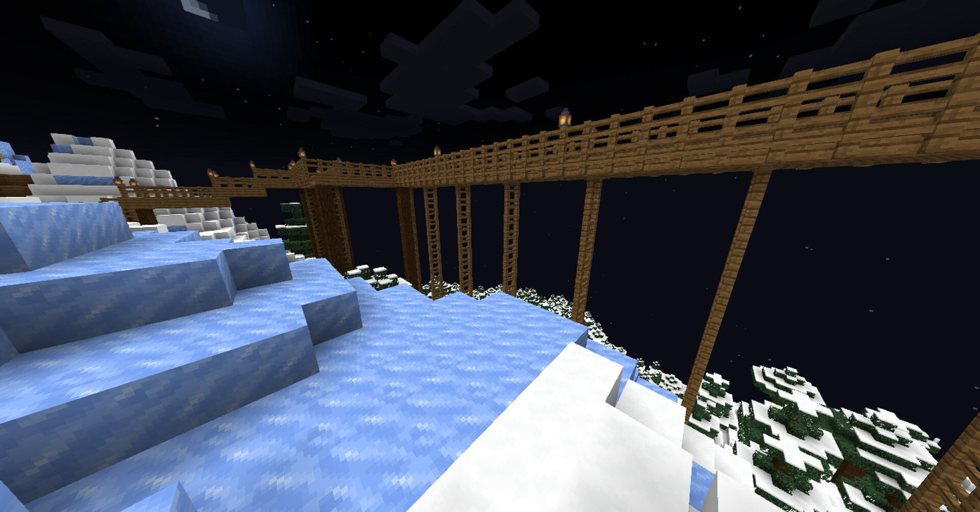 1.18 Snowy Mountain Base Minecraft Map