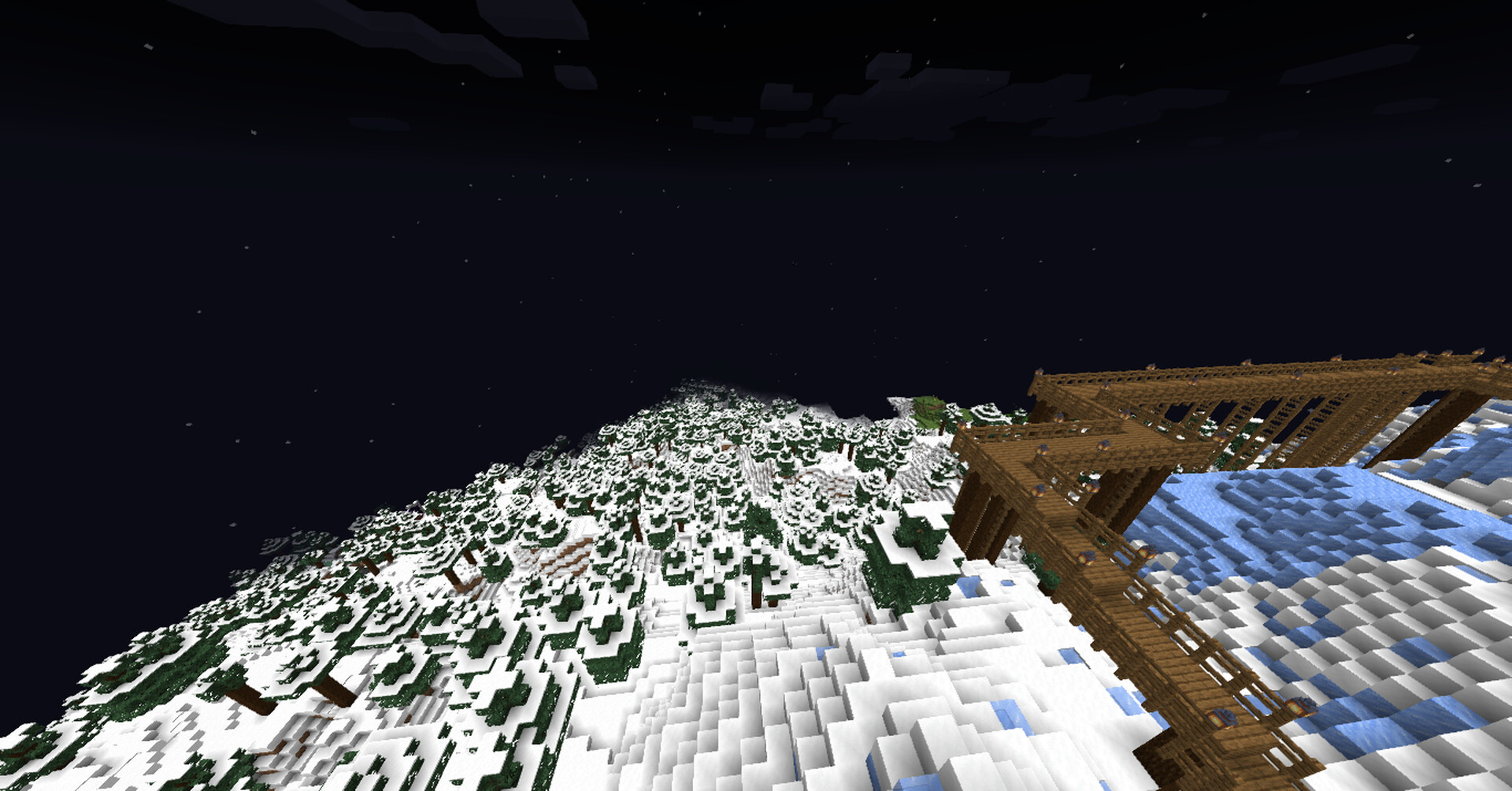 1.18 Snowy Mountain Base Minecraft Map