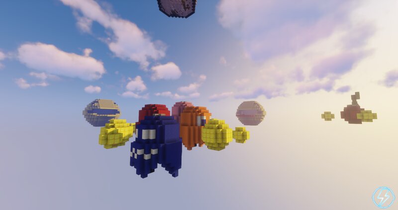 PacMan Bedwars Map Minecraft Map