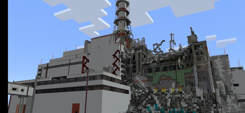 Chernobyl NPP/April 26 (Minecraft PE) Minecraft Map