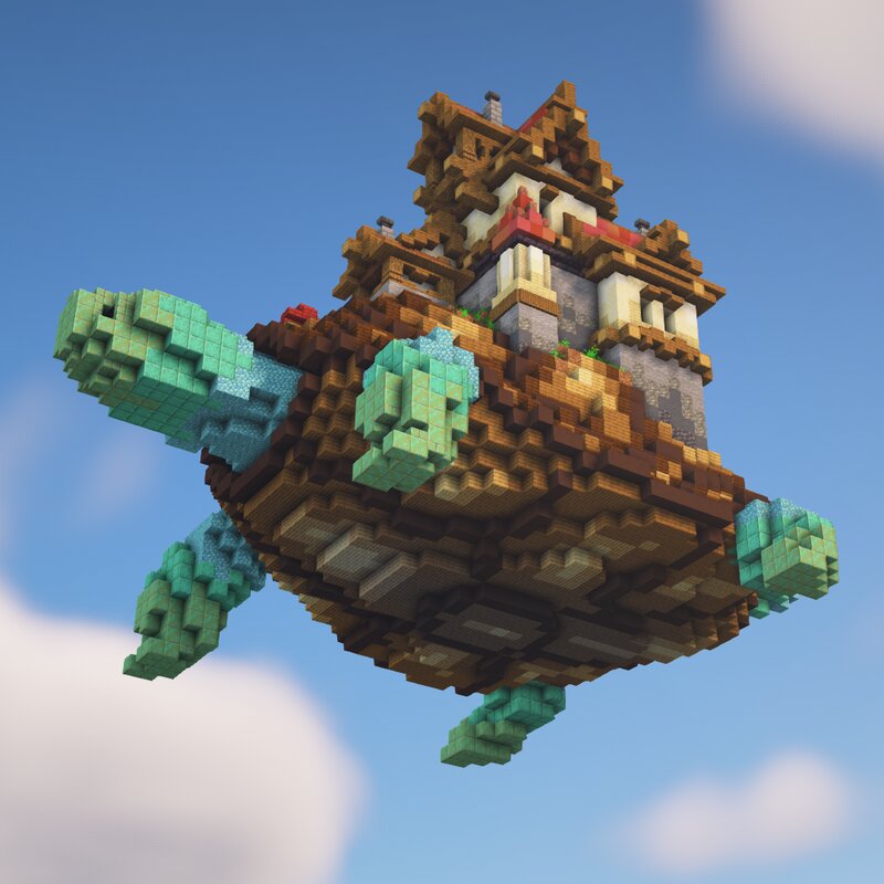 Fantasy Turtle Village Minecraft Map