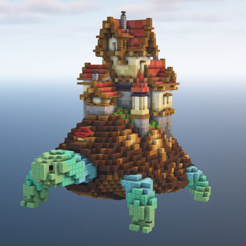 Fantasy Turtle Village Minecraft Map