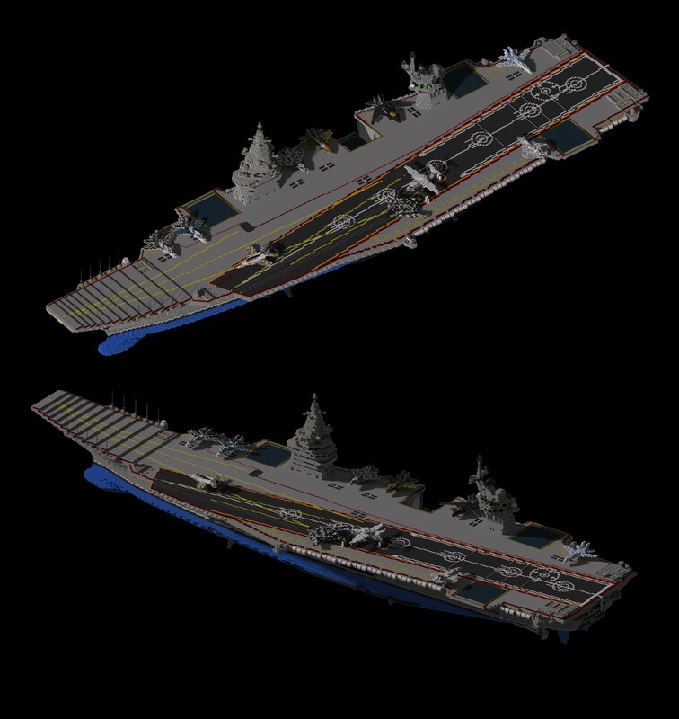 Russian Navy Aircraft Carrier - Kremlin Class Minecraft Map