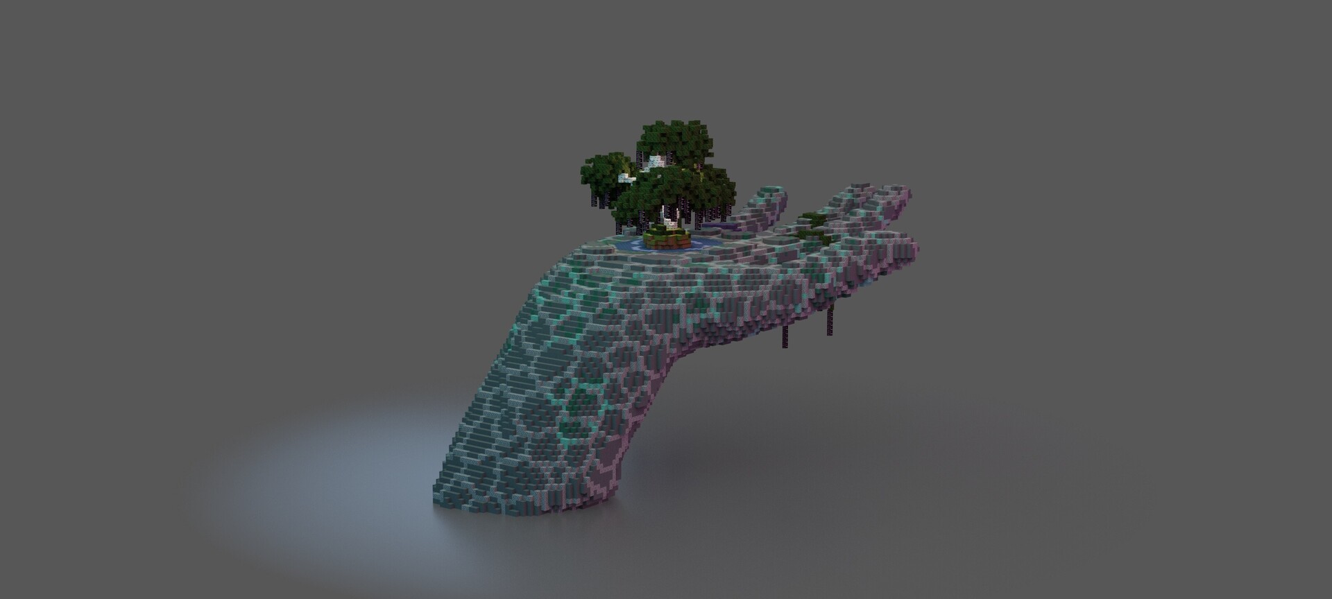 'In the palm of a hand' Minecraft Map