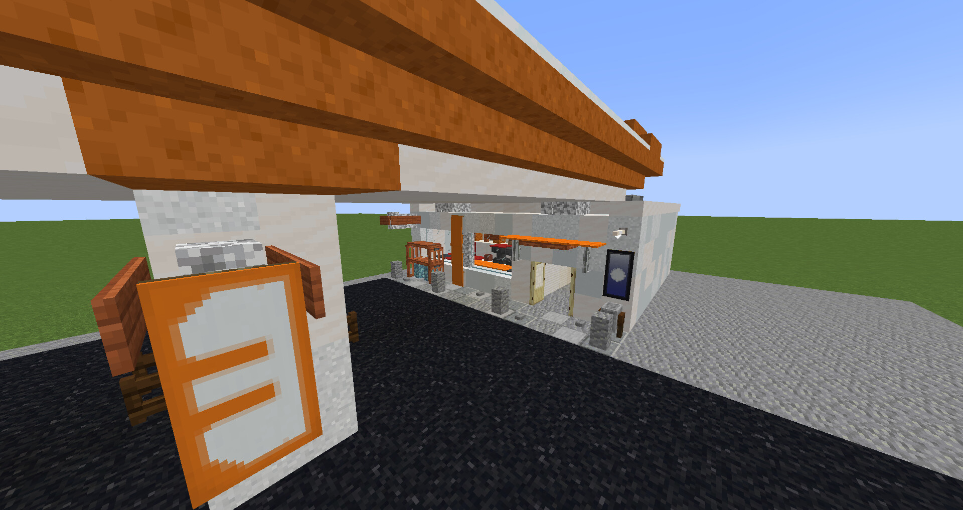 Petrol Gas Station (Download) Minecraft Map
