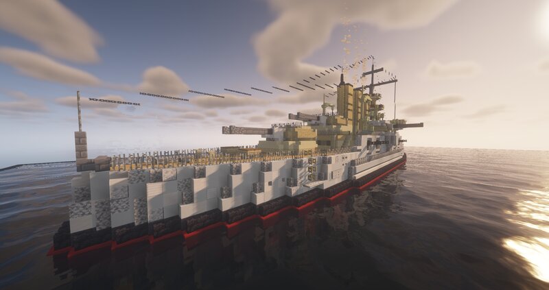 Fictional pre-dreadnought I [movecraft compatible] Minecraft Map