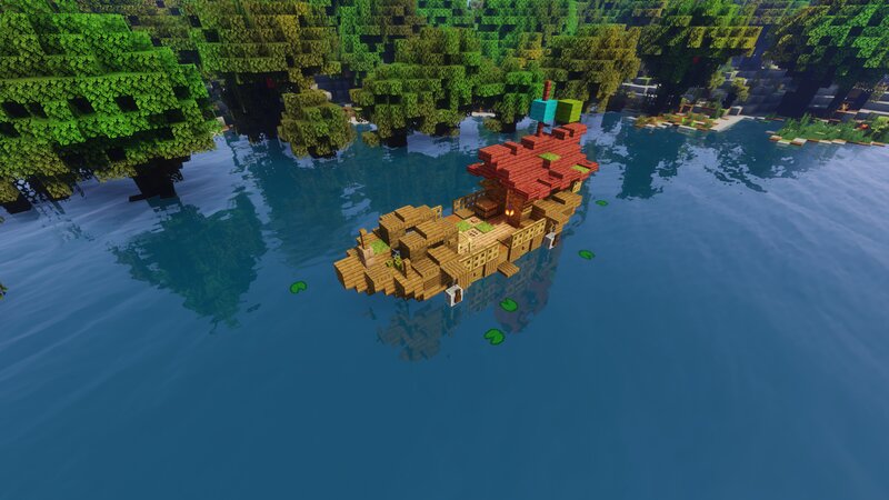 1.19 Mangrove Boat House (Tutorial) Minecraft Map