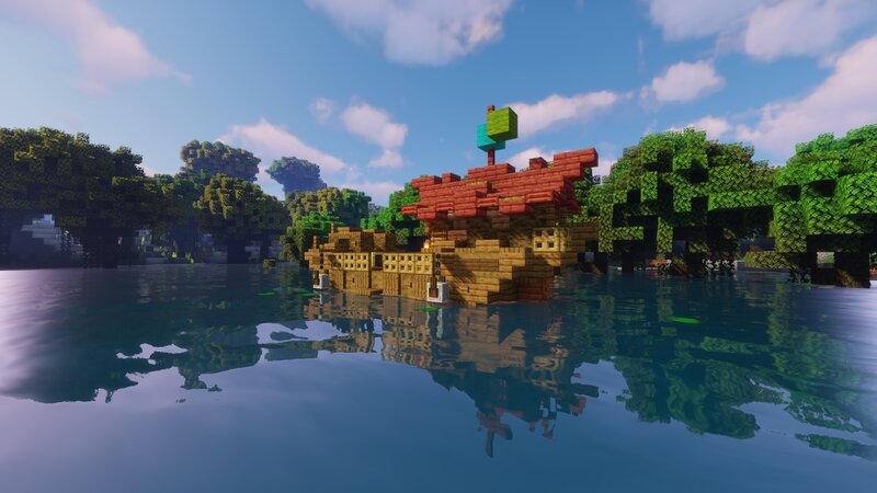 1.19 Mangrove Boat House (Tutorial) Minecraft Map