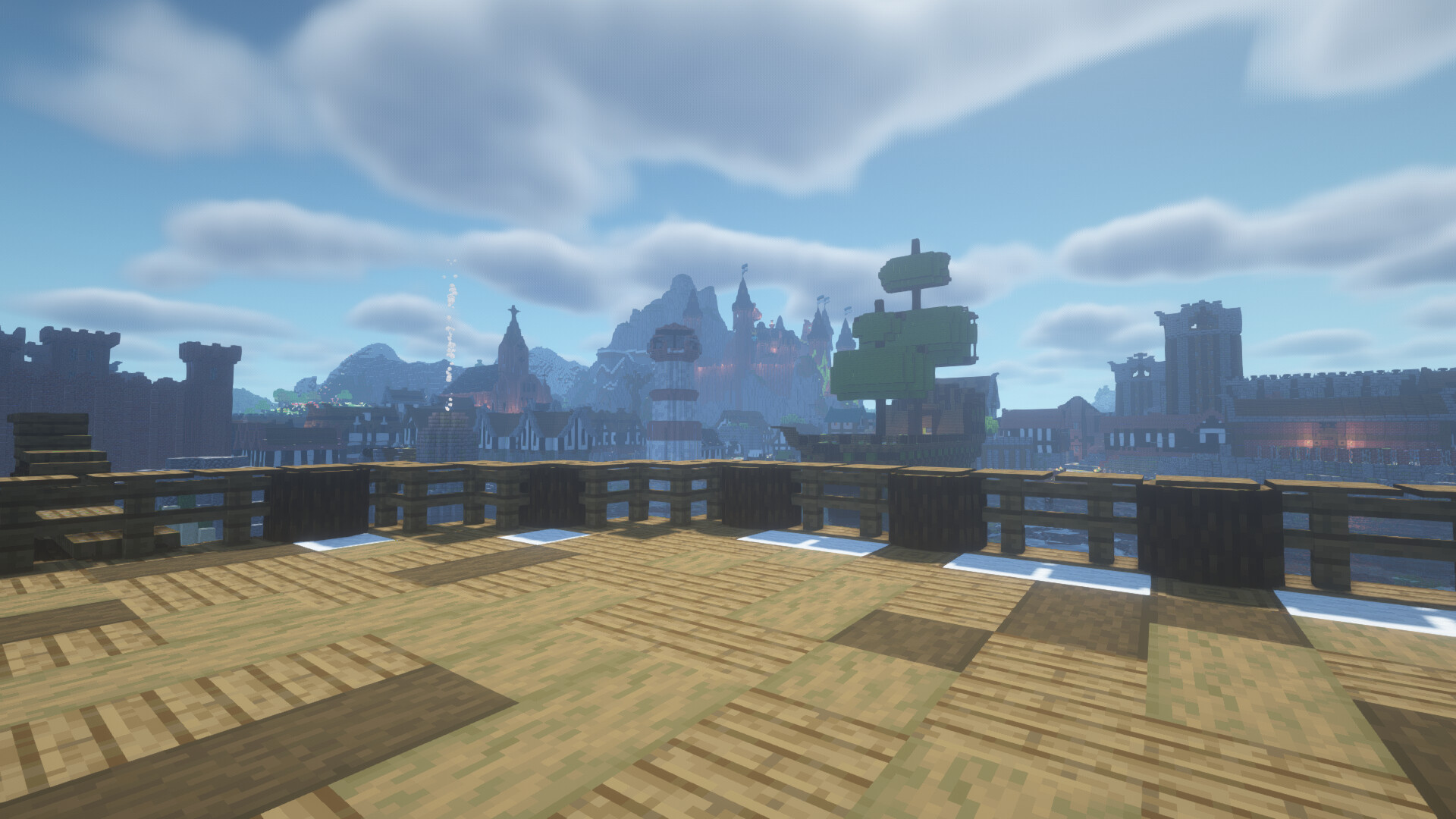 Large Medieval Port City Minecraft Map