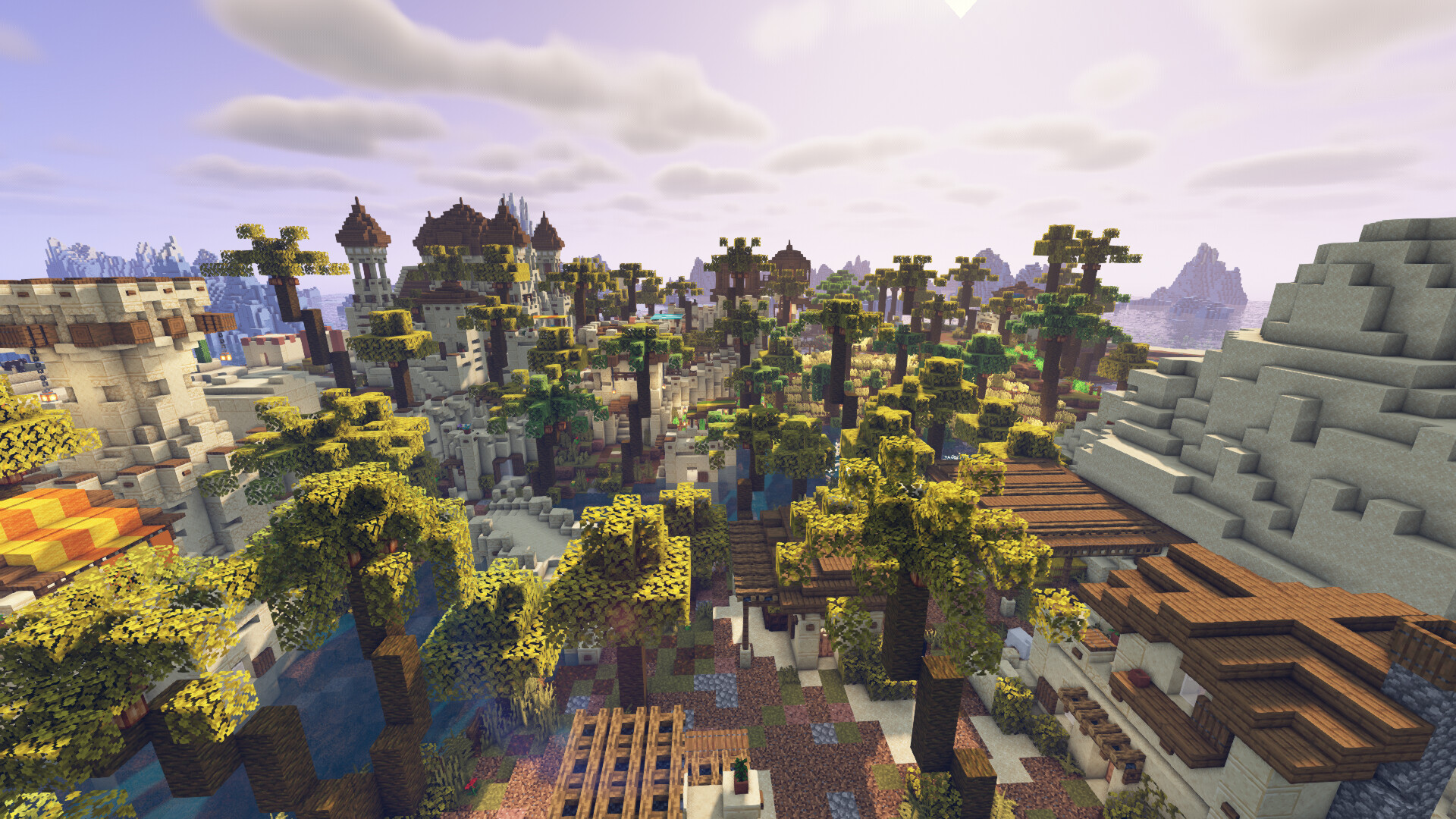 Transformación aldea desierto - BEDROCK EDITION Minecraft Map