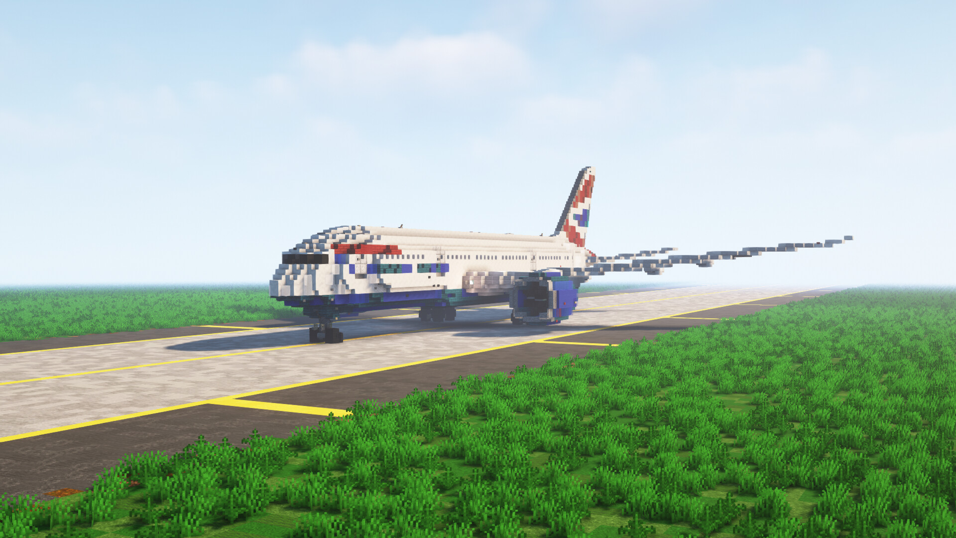 British Airways Boeing 787-8 Dreamliner Minecraft Map