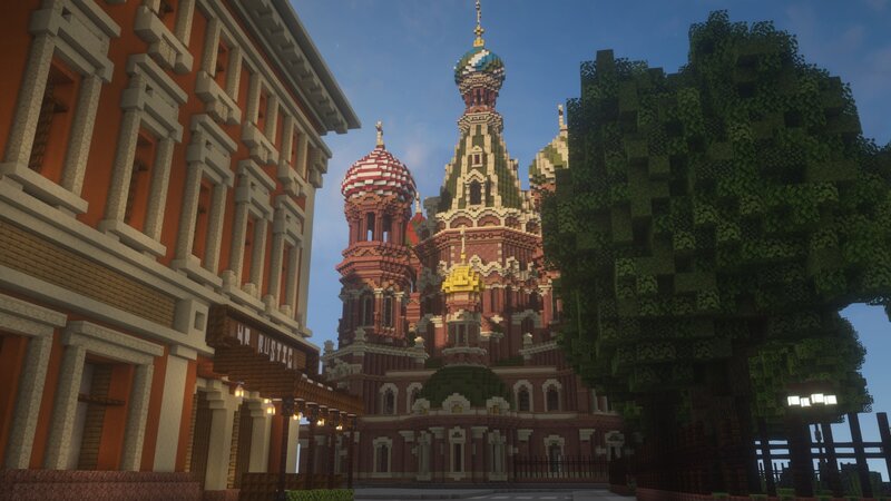 Cathedral in Russian style Minecraft Map