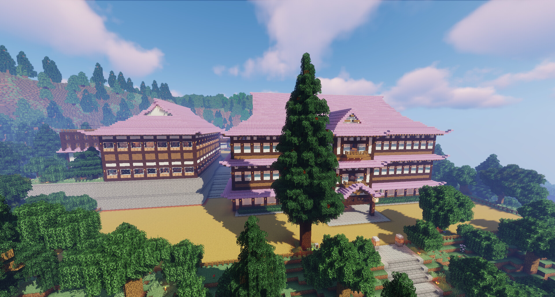 Hinata House from Love Hina Minecraft Map