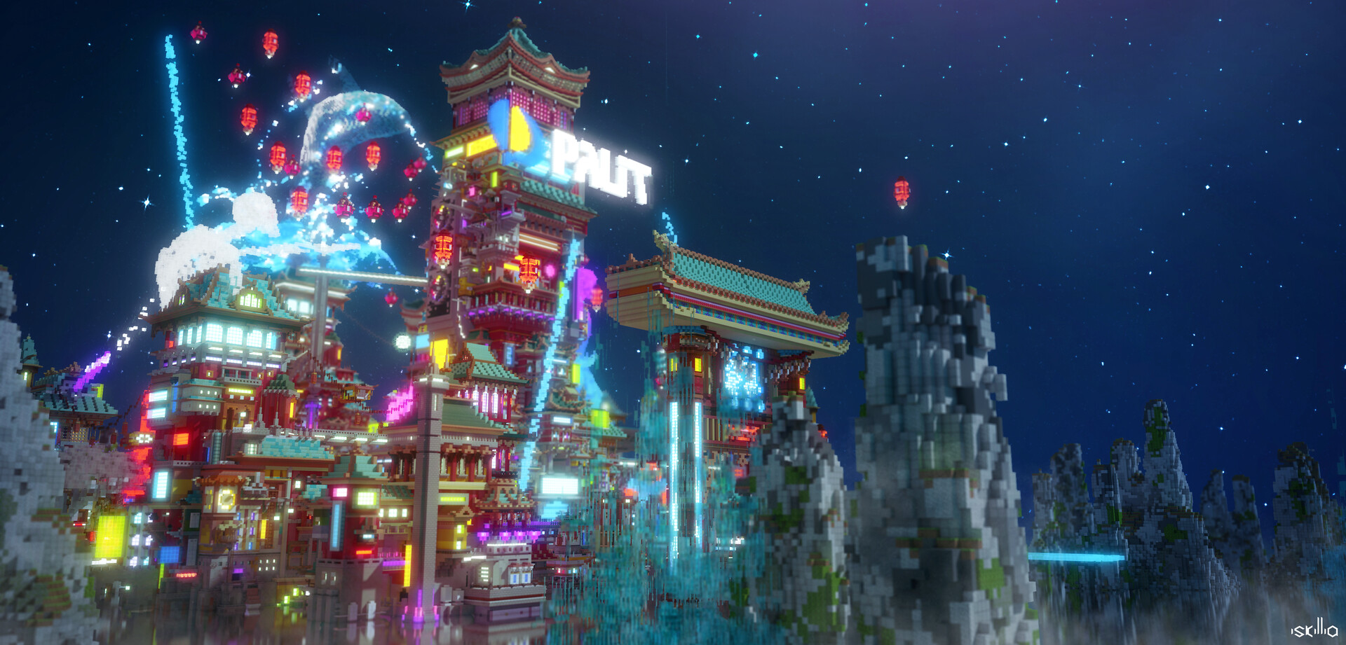 China Town, 2080 Minecraft Map