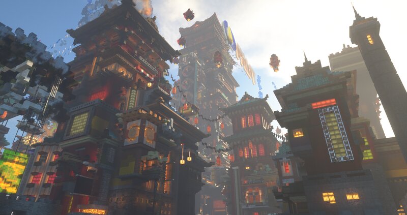 China Town, 2080 Minecraft Map
