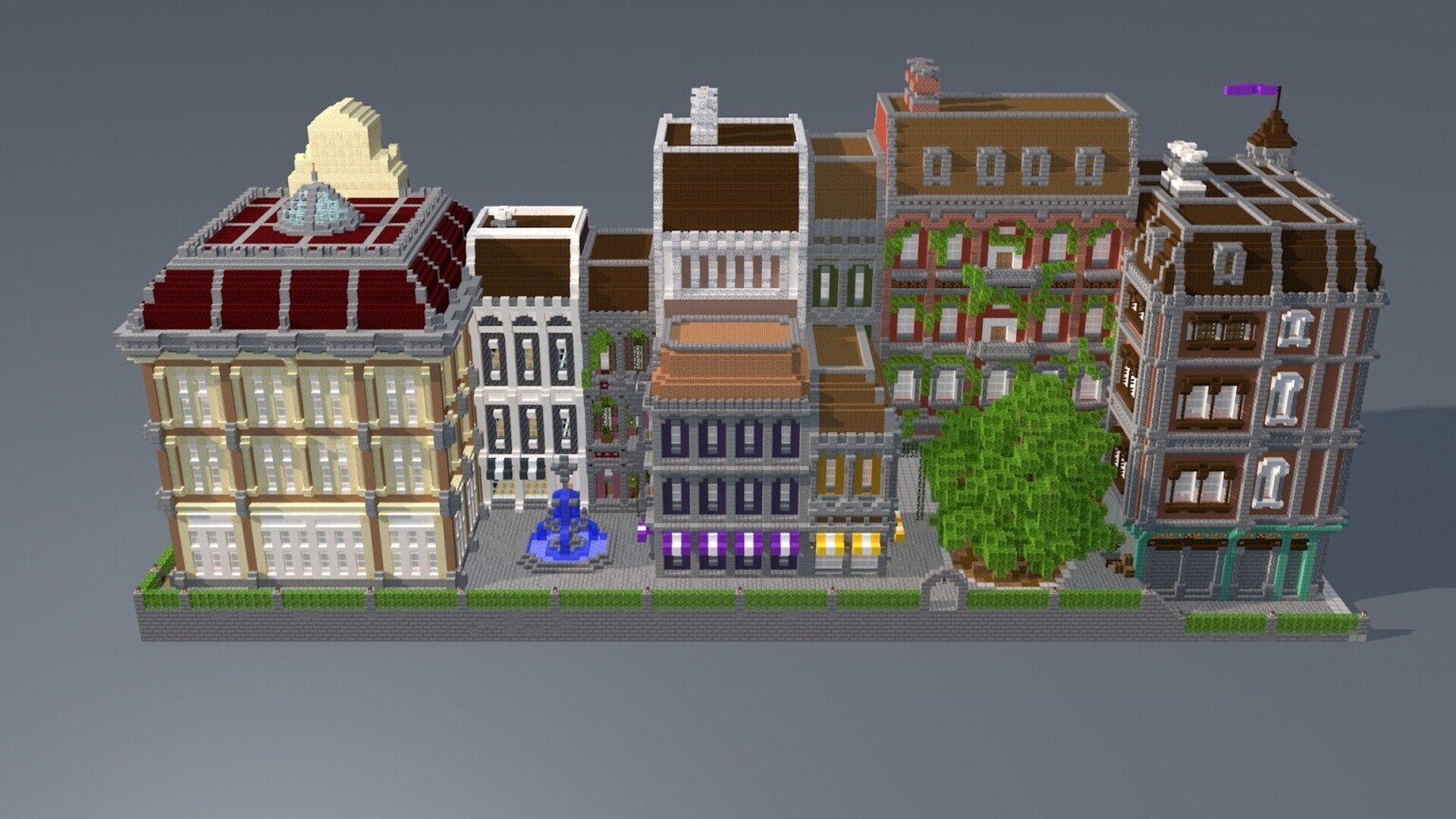 Realistic City Houses [Part 1] Minecraft Map