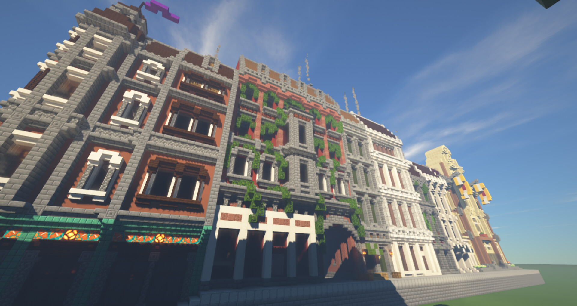 Realistic City Houses [Part 1] Minecraft Map