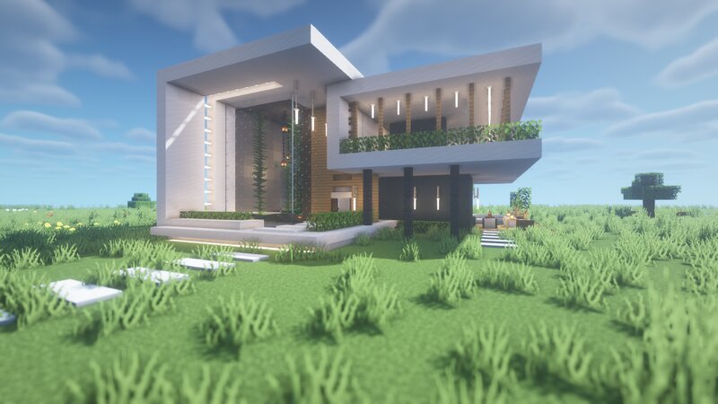 Minecraft Modern Villa 1.20/1.19.2/1.19.1/1.19/1.18/1.17.1/1.17/Forge ...
