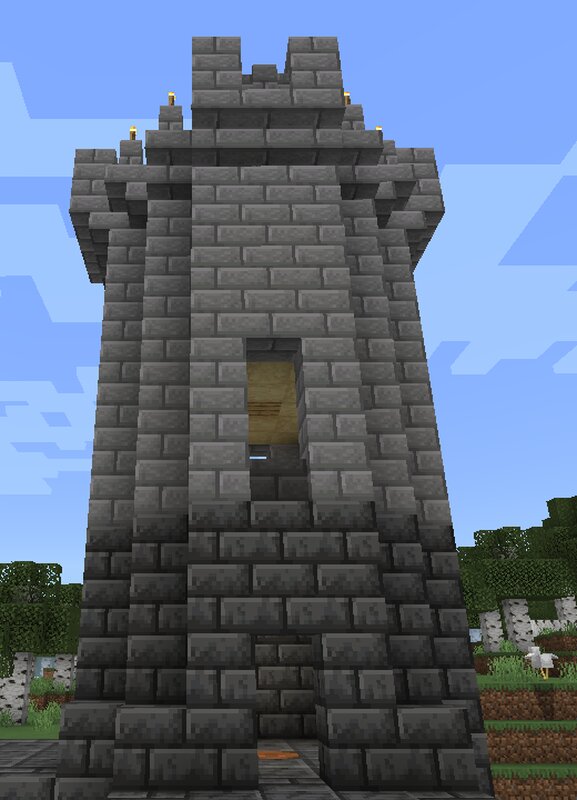 Deepslate mines and castle addition Minecraft Map