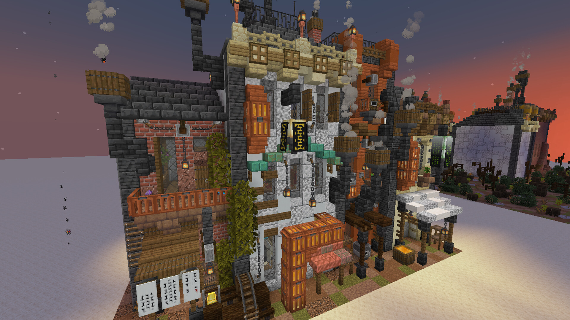 Steampunk Street Row 2 Minecraft Map