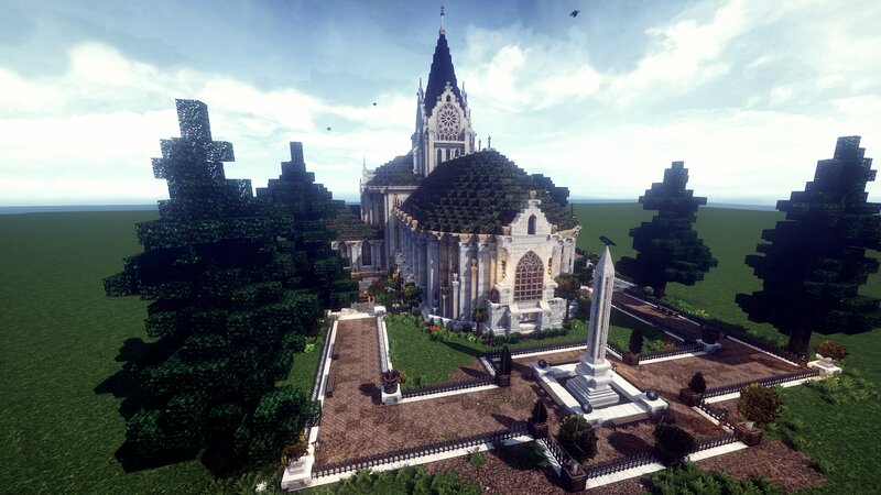 Fictional Gothic Cathedral (Little Tiles) Minecraft Map