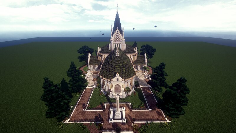 Fictional Gothic Cathedral (Little Tiles) Minecraft Map