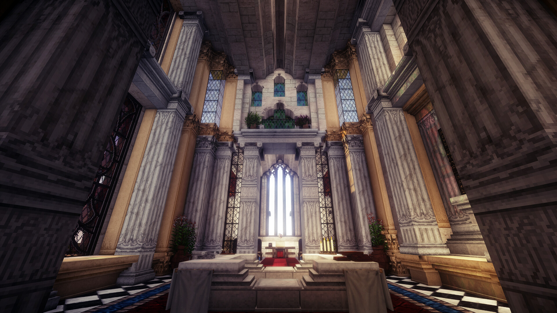 Fictional Gothic Cathedral (Little Tiles) Minecraft Map